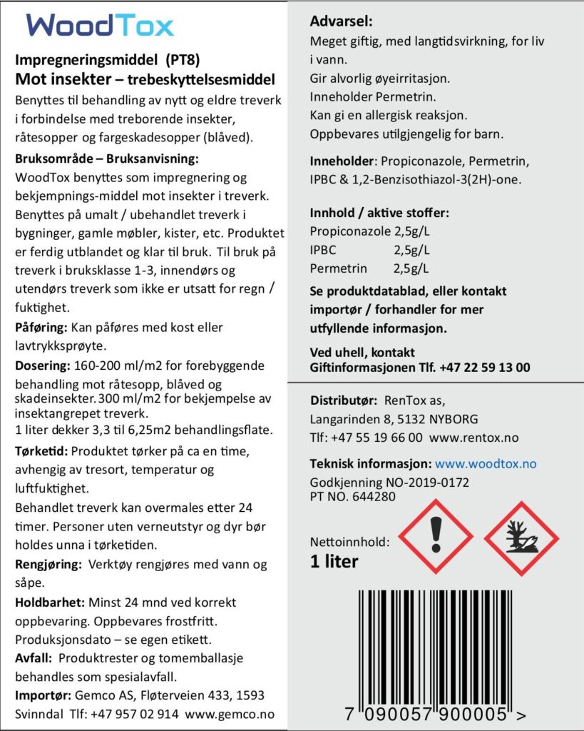 WoodTox 5 Liter Kanne - Skadedyrhandel.no